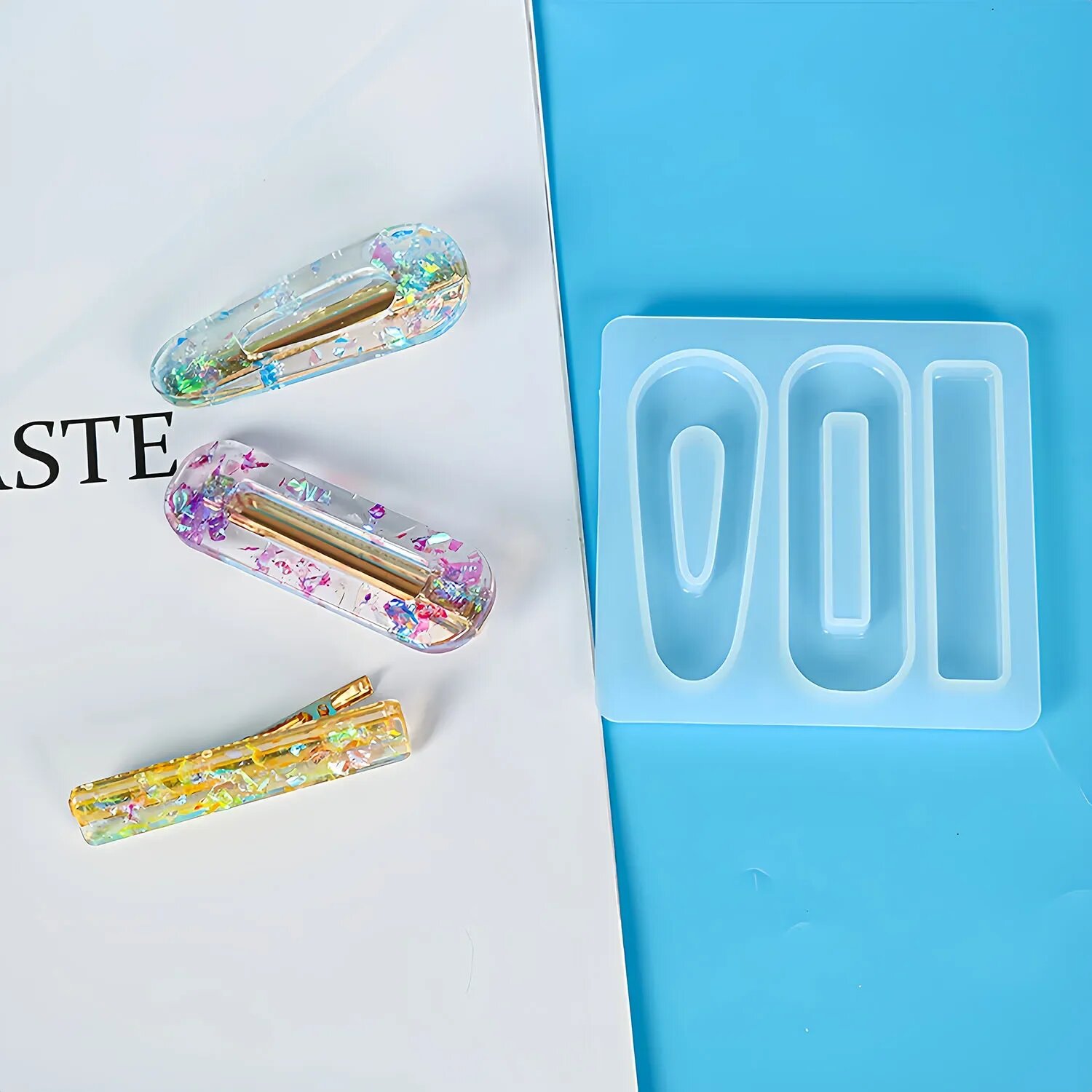 Заколки, силиконовая форма, геометрические заколки для волос, мулы «сделай сам», силиконовая форма для эпоксидной смолы для шпильки ручной работы, изготовление ювелирных изделий