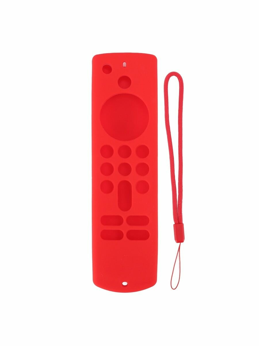 Fire TV Stick 3-го поколения, красный силиконовый чехол со шнурком, противоскользящий защитный чехол для пульта дистанционного управления, прочная силиконовая оболочка для удобного захвата