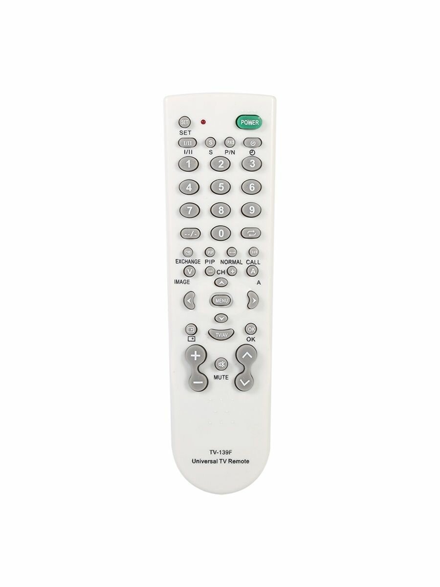Пульт дистанционного управления для телевизора, белый, универсальный интеллектуальный сменный ТВ-контроллер TV-139F, 1 шт.