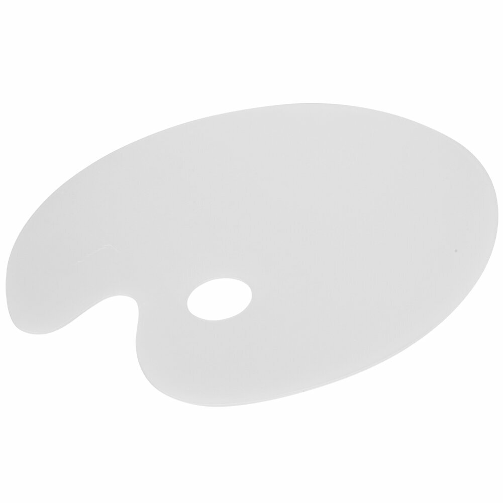 Палитра для акриловых красок, прозрачный овальный лоток для смешивания цветов, принадлежности для рисования в школе.