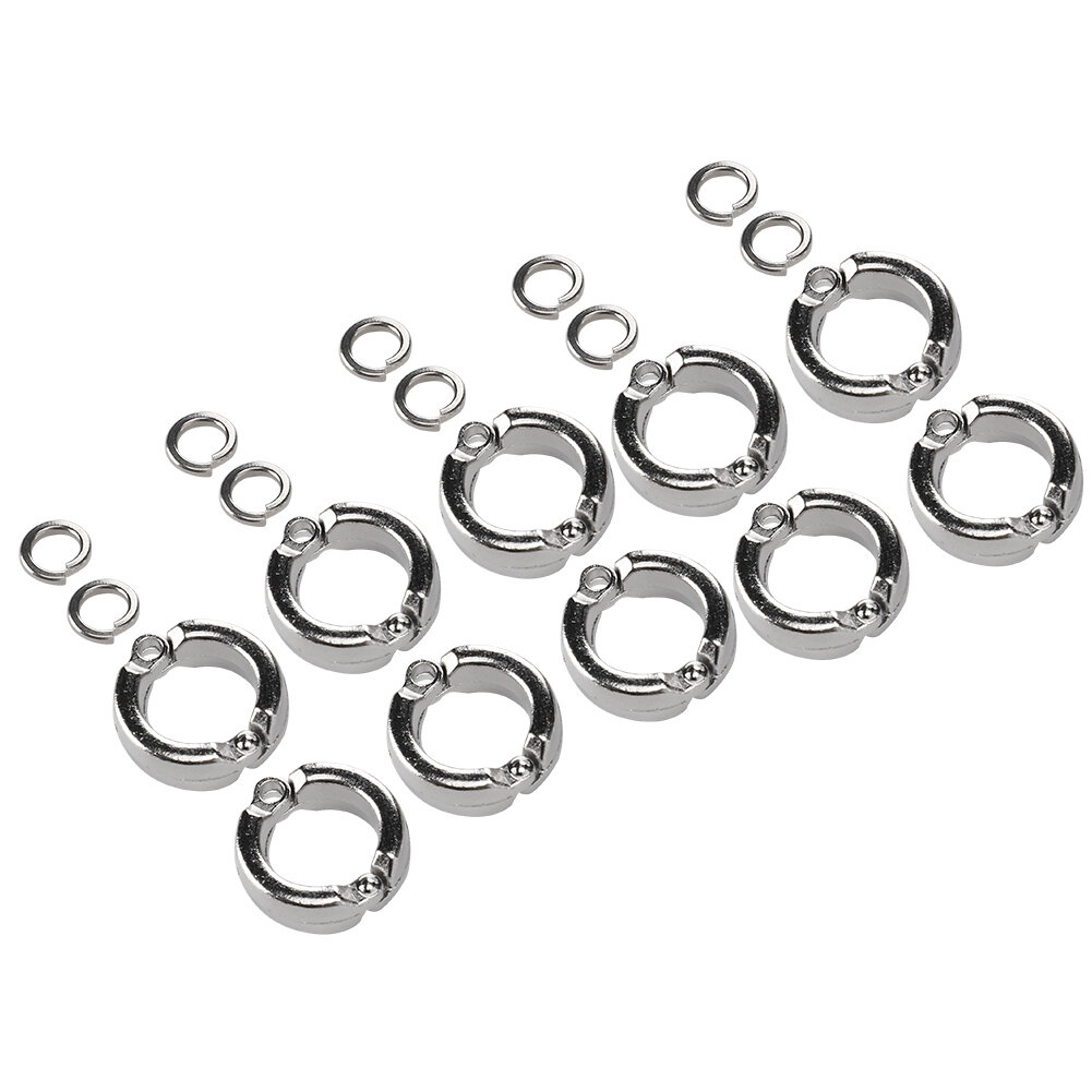 10 шт. кольцо для ног попугаев для обучения полету на открытом воздухе, открывающийся зажим, аксессуары № 12