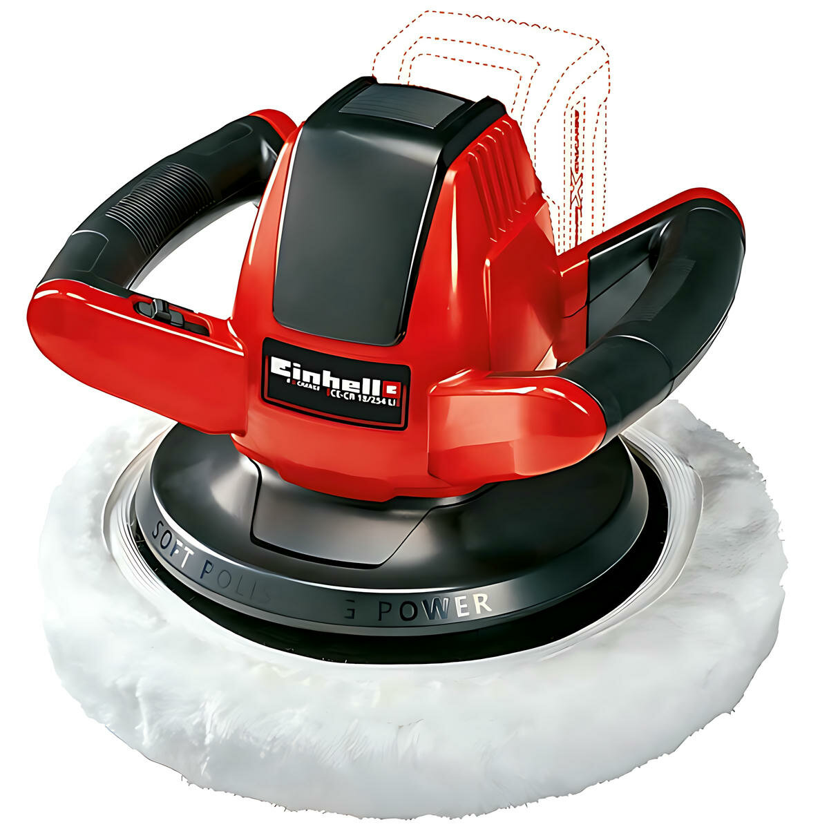 Шлифмашина полировальная аккумуляторная Einhell PXC CE-CB 18/254 Li-Solo (без АКБ и ЗУ) 2093301