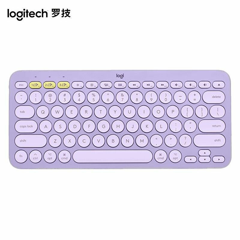 Беспроводная клавиатура Logitech k380 Bluetooth Mini с функцией отключения звука, фиолетовый