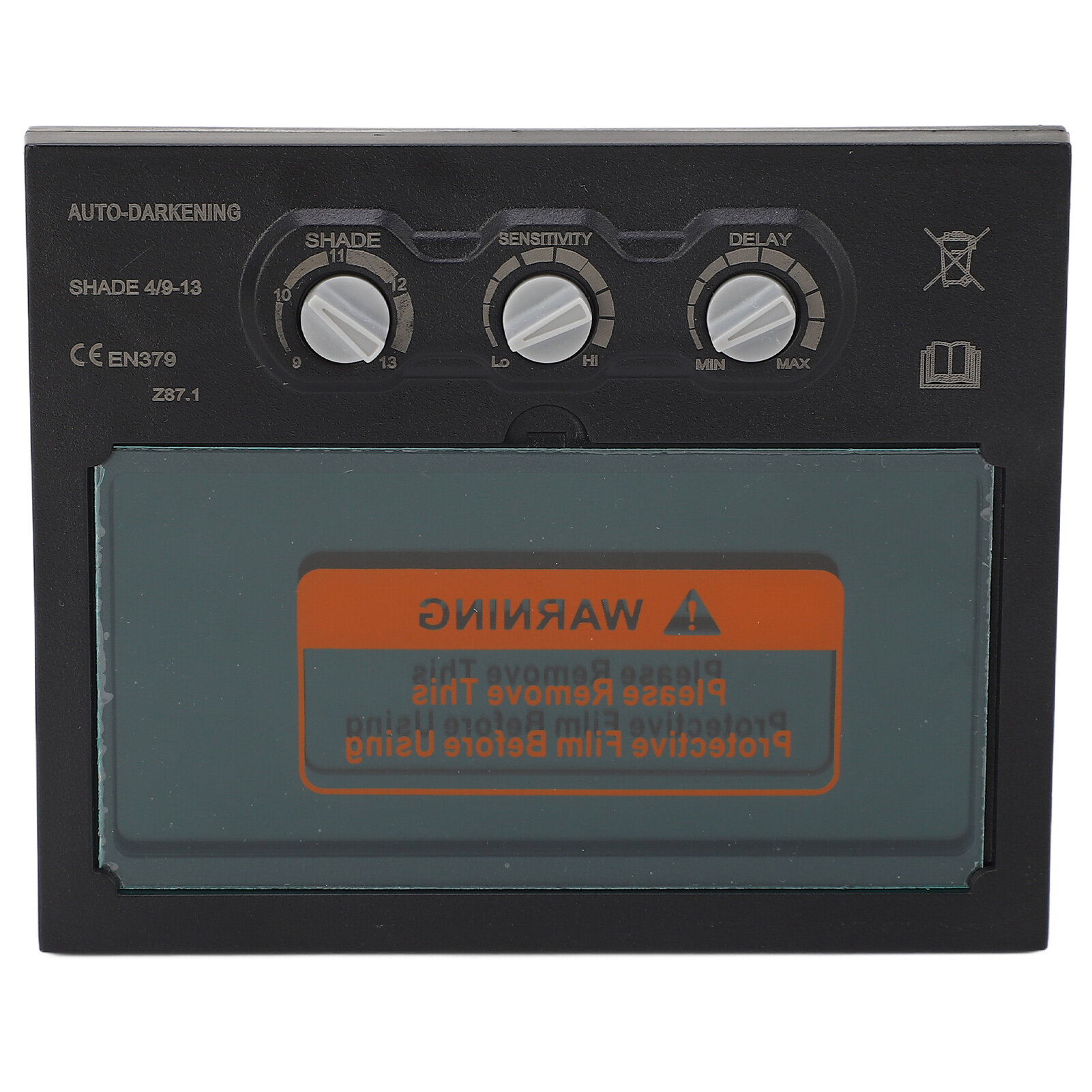 Автоматически затемняющаяся сварочная линза 92,5x42,5 мм, регулируемая линза для сварочной маски с большим обзором, сварочный инструмент