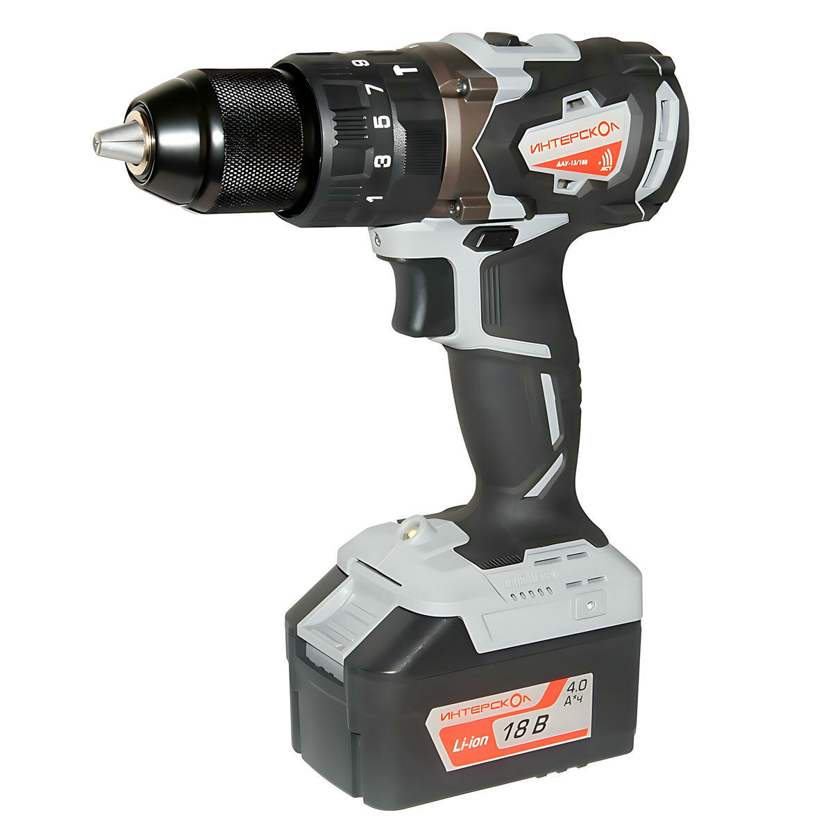 Дрель аккумуляторная ударная Интерскол ДАУ-13/18В АПИ (1 акб х 4.0Ah)