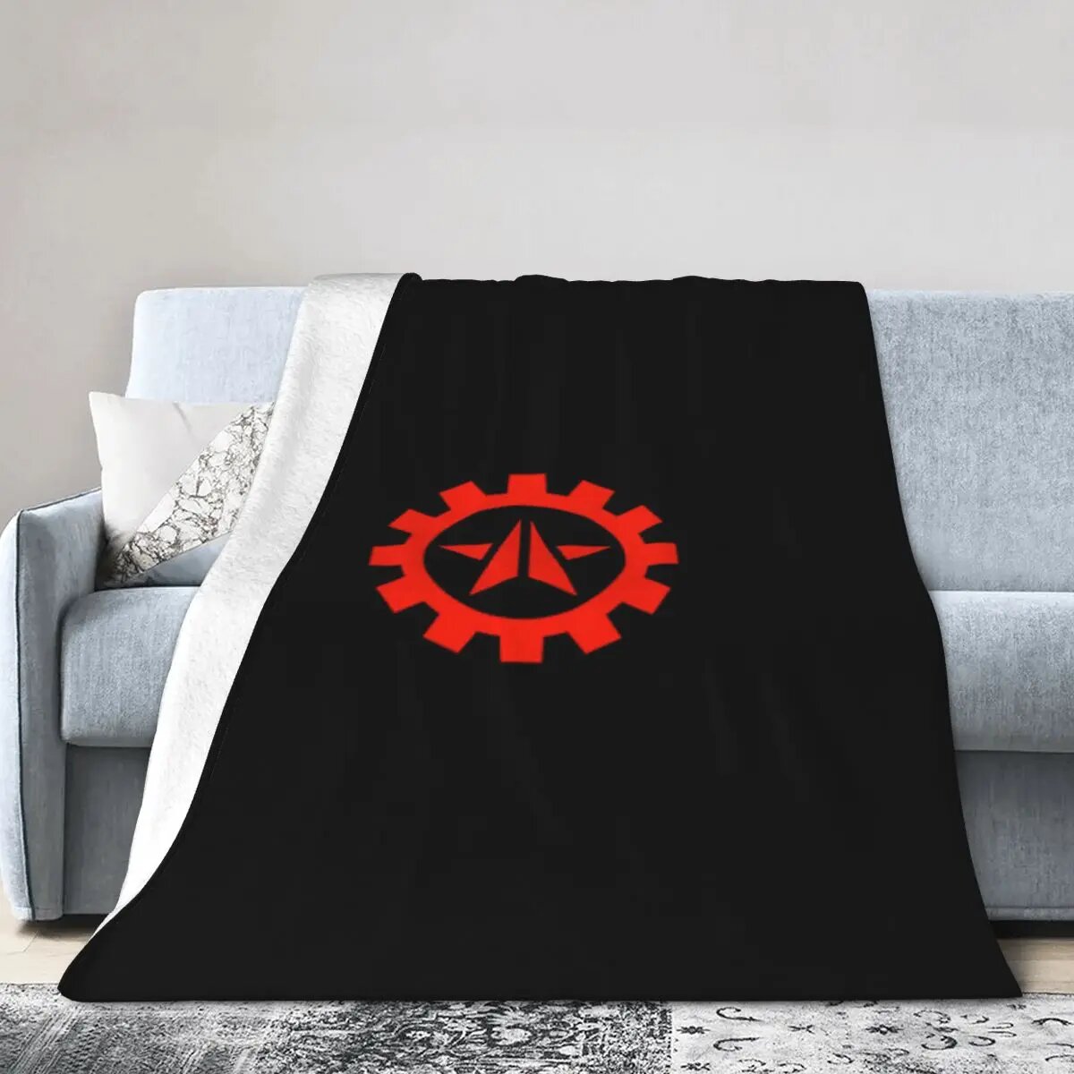 Helldivers Automatons Ультрамягкое одеяло из микрофлиса, 150x200cm 60x80in, Черный