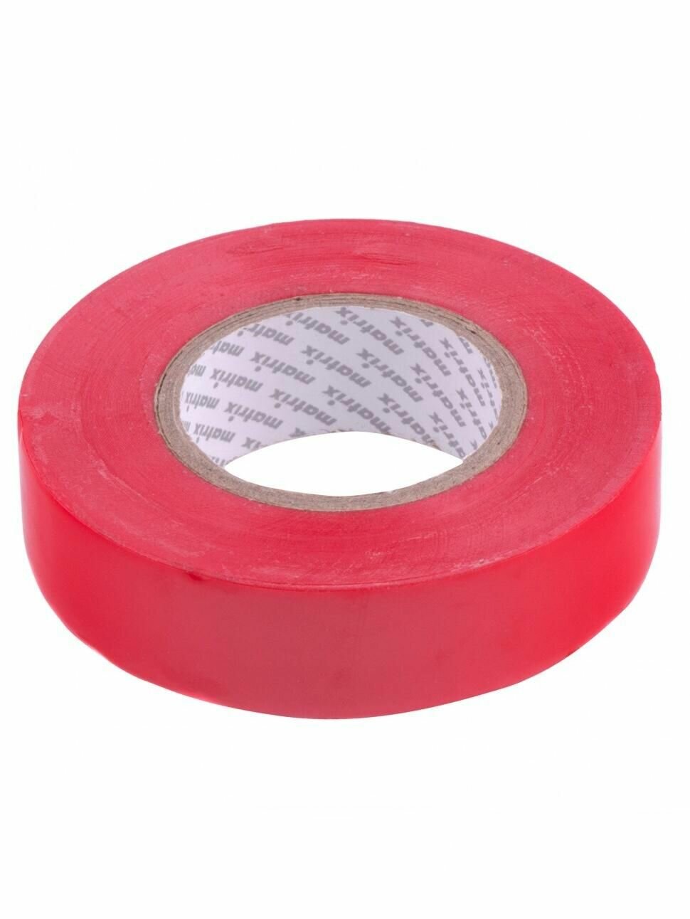 Изолента ПВХ, 19 мм х 20 м, красная, 150 мкм Matrix 88779