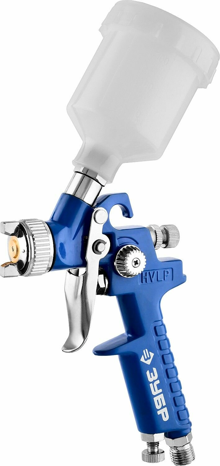 Краскопульт ЗУБР PRO 150 Профессионал, пневматический, диаметр сопла 0.8 мм, верхний бачок