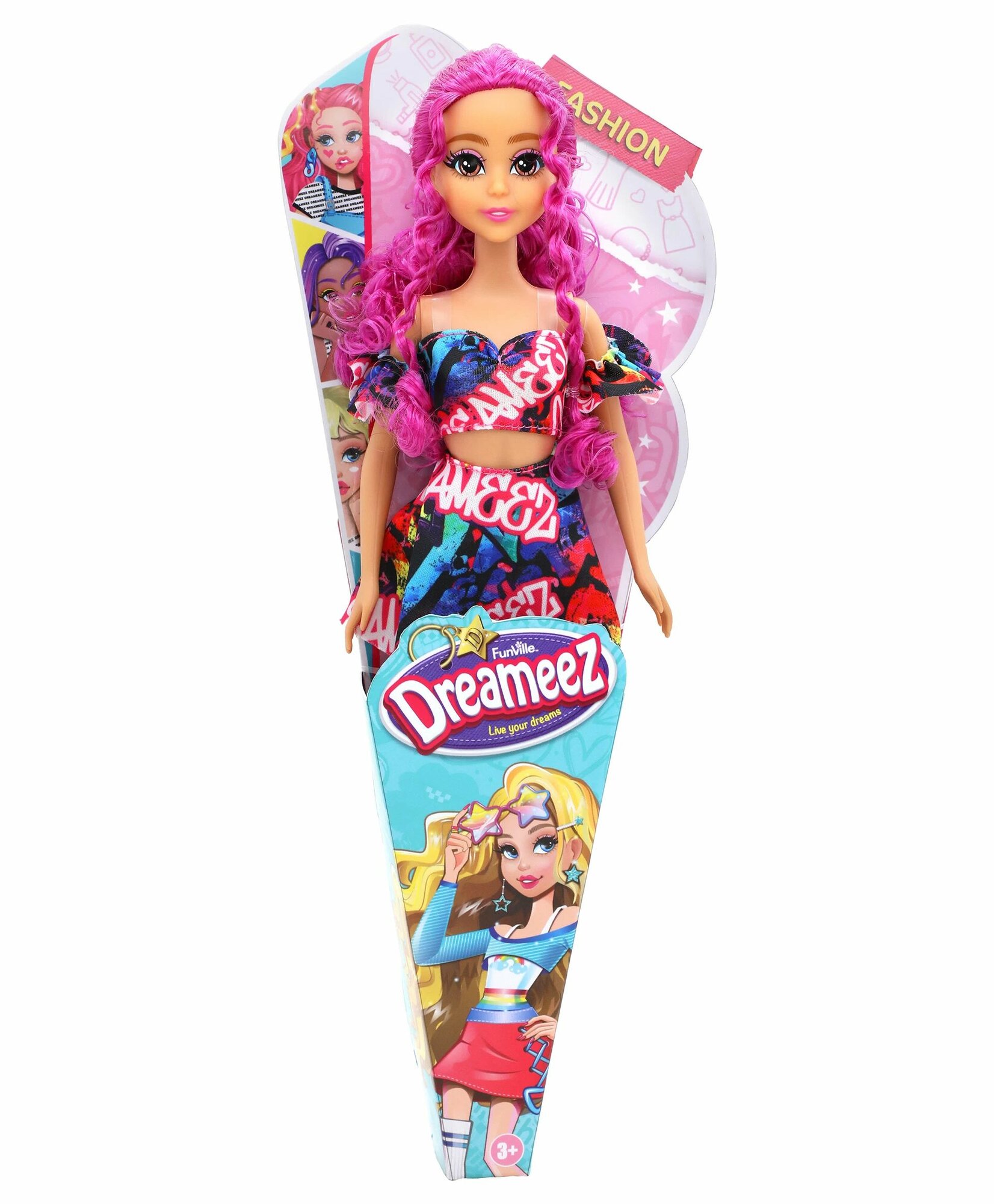 Кукла "Модель" фиолетовые волосы, 29 см Dreameez