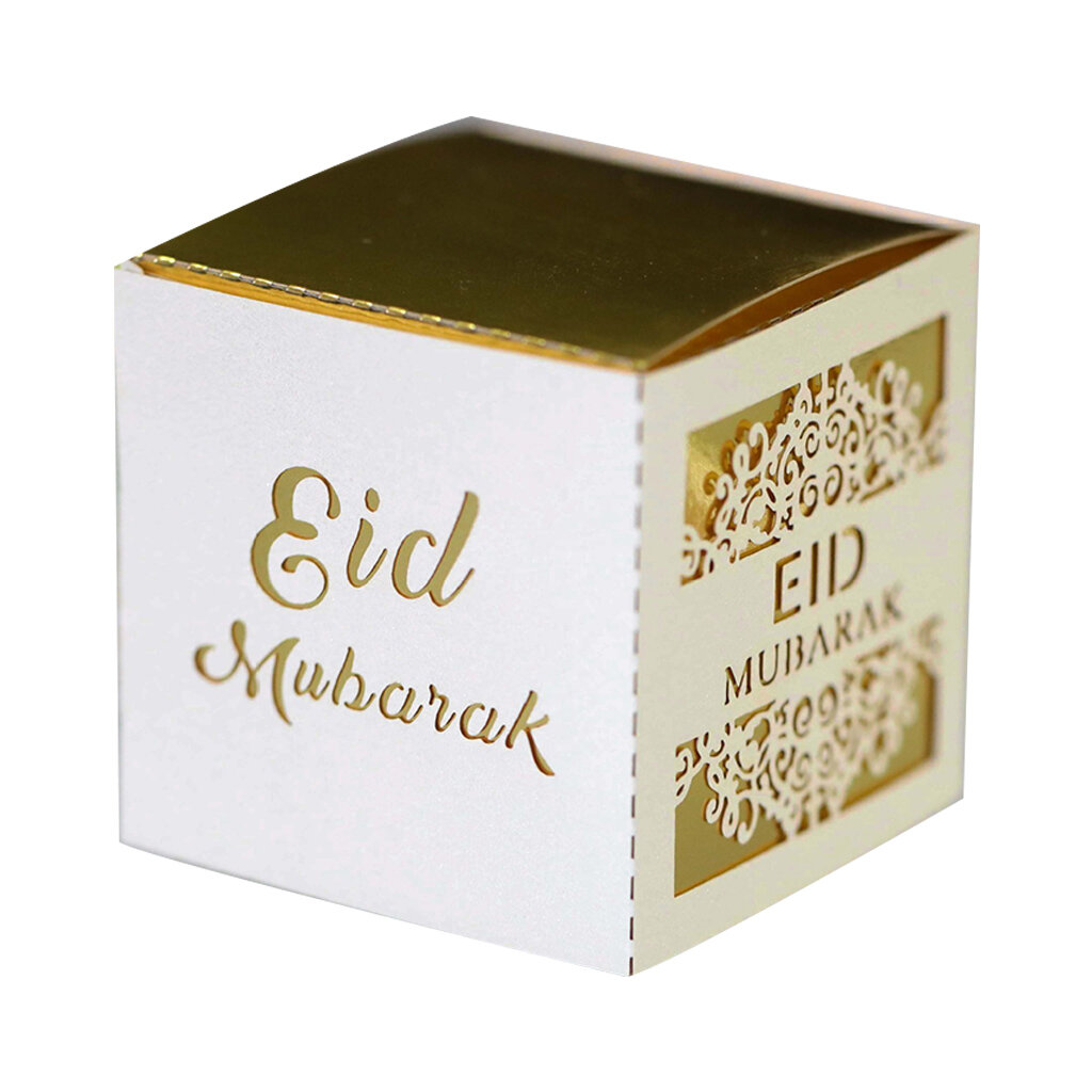 50 шт Коробки для конфет Eid Mubarak Ramadan Kareem Подарочные коробки для исламского мусульманского праздника