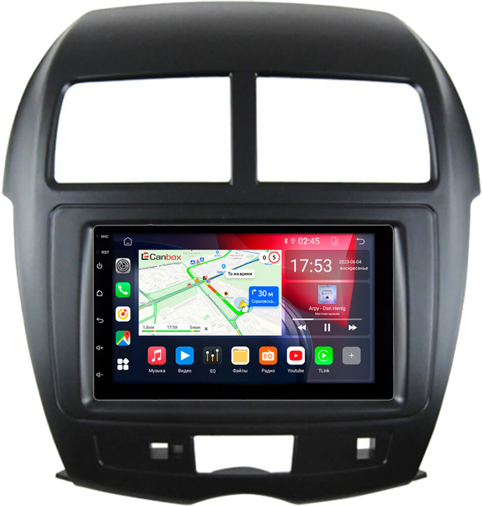 Штатная магнитола Mitsubishi ASX, Outlander Sport, RVR 3 2010-2019 Canbox 4/64 Android 10 (GTR7-RP-MMASX-69) (IPS, DSP, CarPlay)