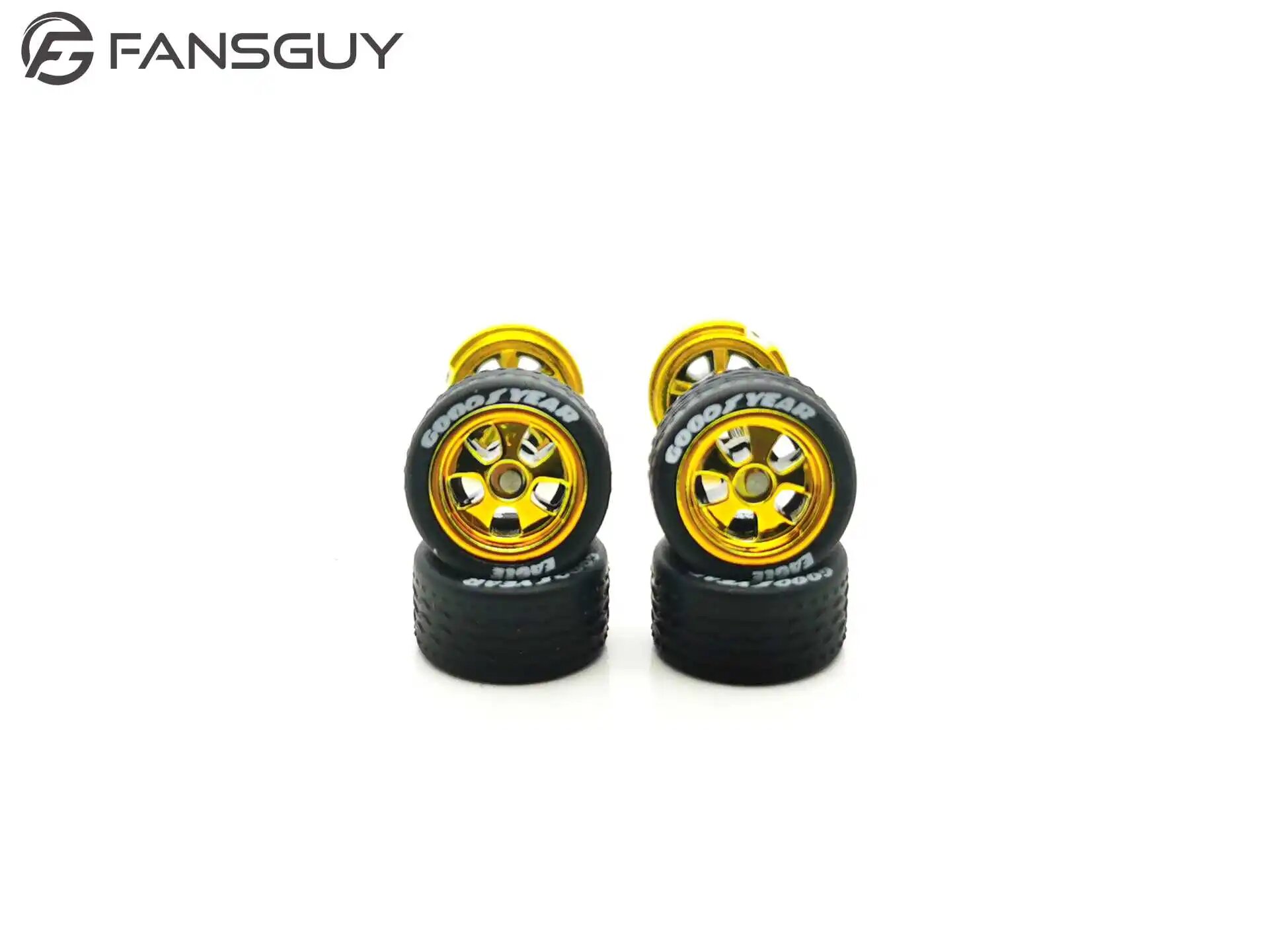 FANSGUY колеса 1/64 золотистые/серебристые для моделей SSC-BP Gild 1