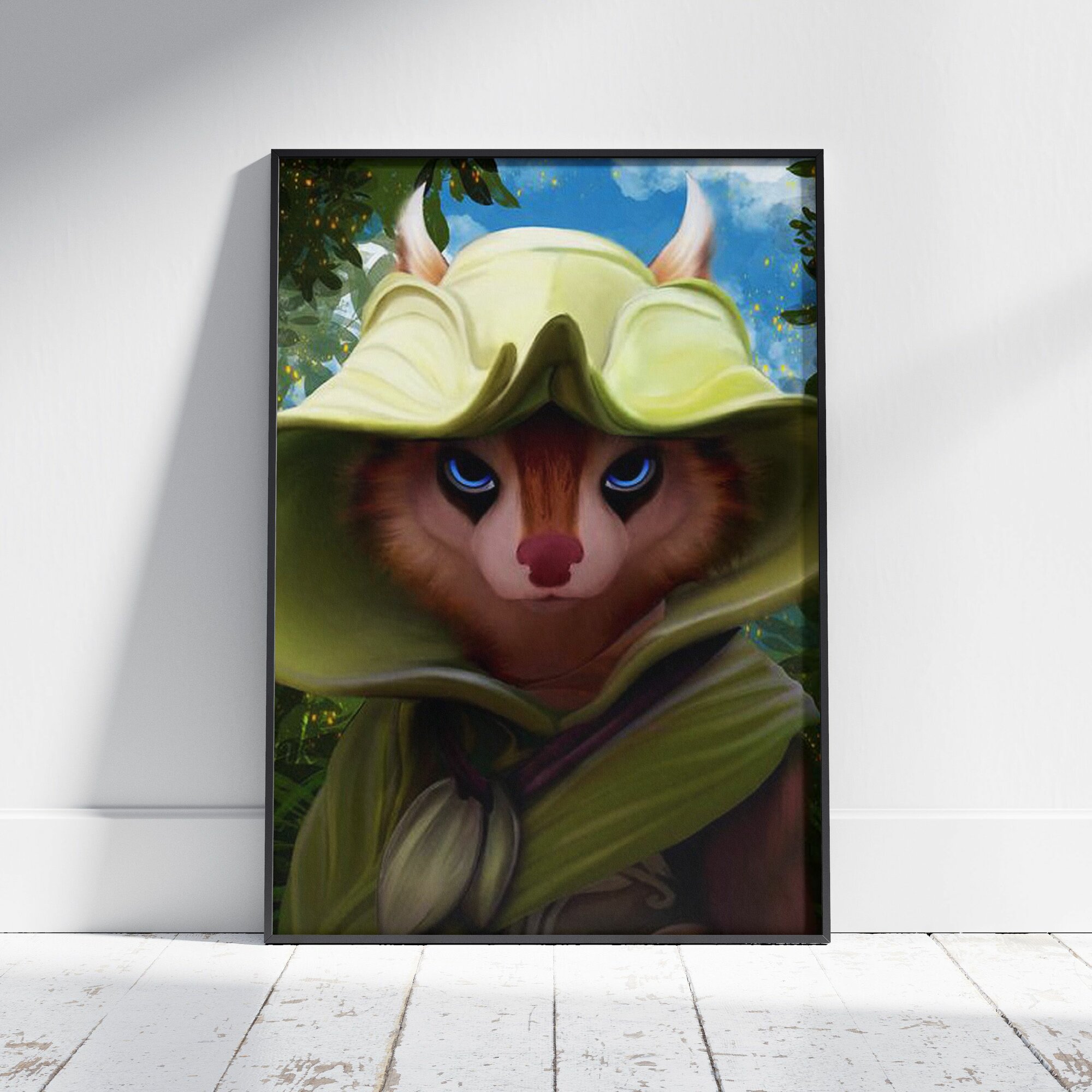 Плакат на стену для интерьера Dota 2 (Hoodwink 1) - Постер по игре формата A4 (21х30 см)