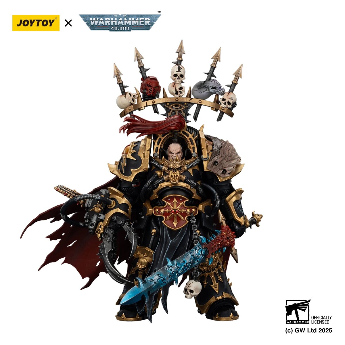 JOYTOY Warhammer 40k 1/18 фигурка «Черный легион» Abaddon the Despoiler с Дrach'nyen и Talon of Horus