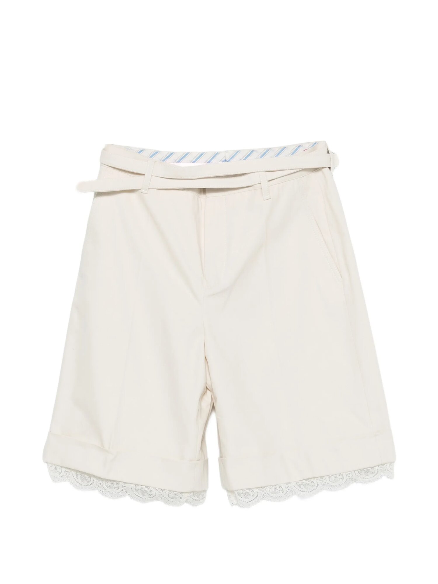 Шорты Belted lace shorts
