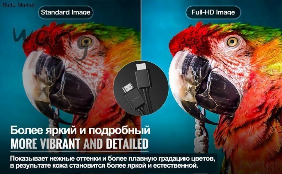 ELECTCOM / HD 1080P DVD-плеер 3621 / В комплекте кабель HDMI и кабель RCA