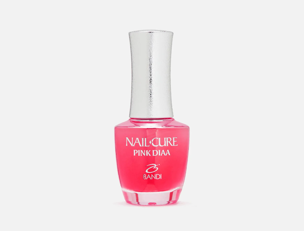 Укрепляющее покрытие Bandi Nail Cure Pink Diaa, для тонких и повреждённых ногтей, 14 мл
