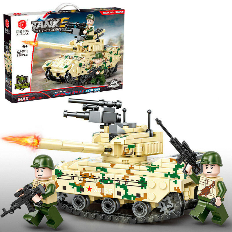 Конструктор BBlock XJ-919D Техника Танк VT-4 381 дет. 35x24x6 см