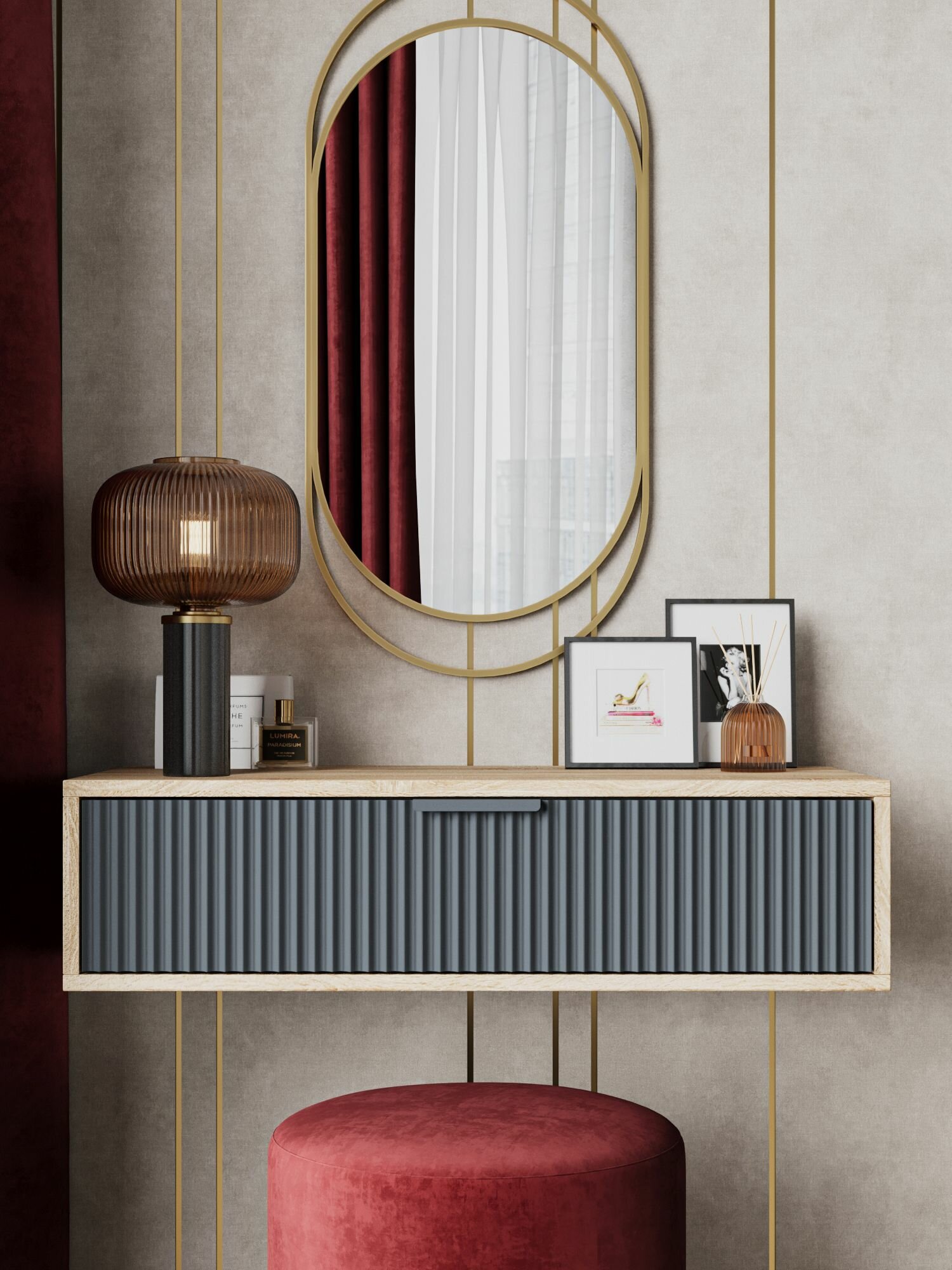 Туалетный столик , консоль подвесной