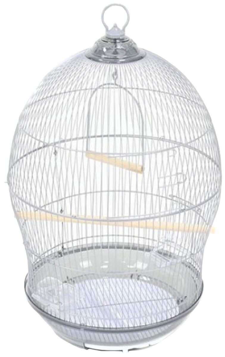 Клетка для маленьких и средних птиц Золотая клетка серая цвет в ассортименте 48,5 х 48,5 х 76 см (1 шт)