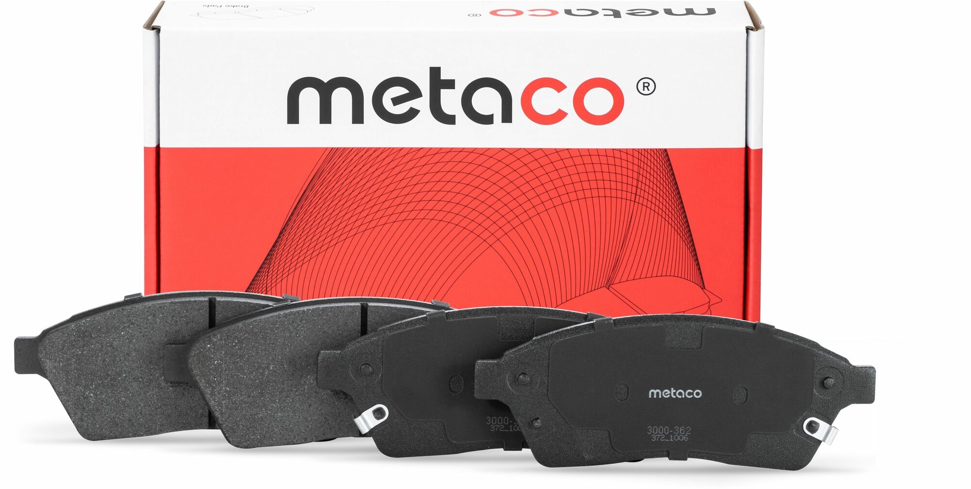 Колодки тормозные передние к-кт METACO арт. 3000-362