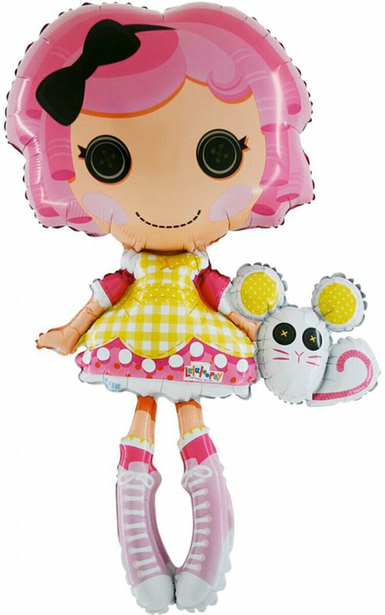 Воздушный шар Куколка с пуговками, 81 см