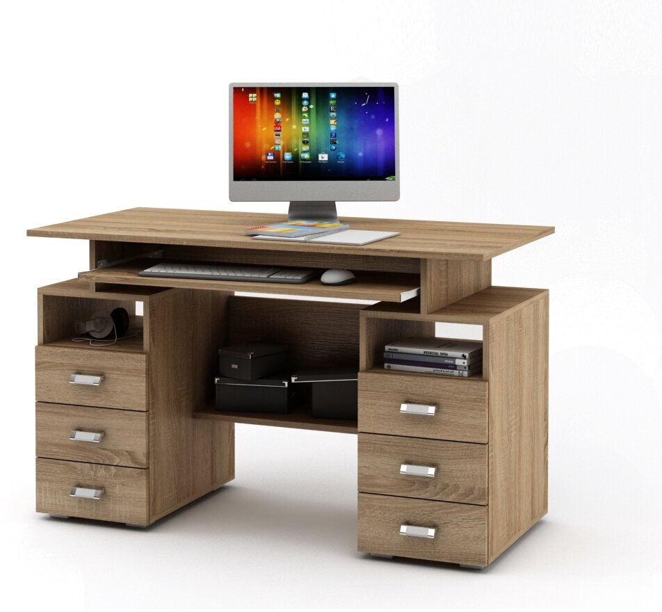 Стол компьютерный, стол письменный Имидж (Арсенал) 44 Дуб сонома