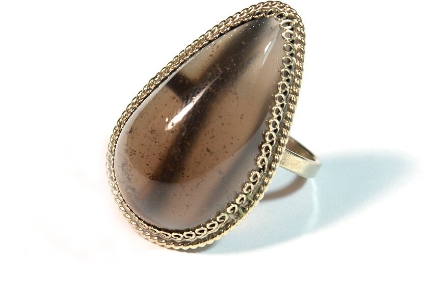 Кольцо, обсидиан