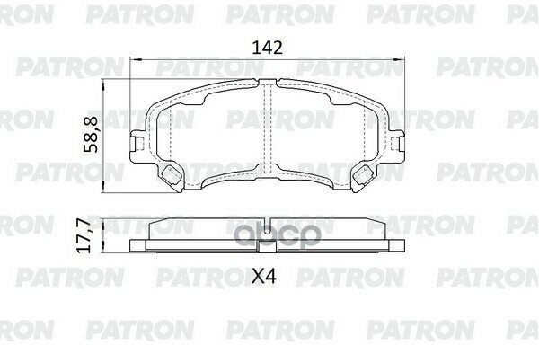 Колодки тормозные дисковые перед. (с-ма Akebono !) RENAULT Espace V/Grand Scenic IV/ Megane IV/ Scenic IV / Talisman 15-