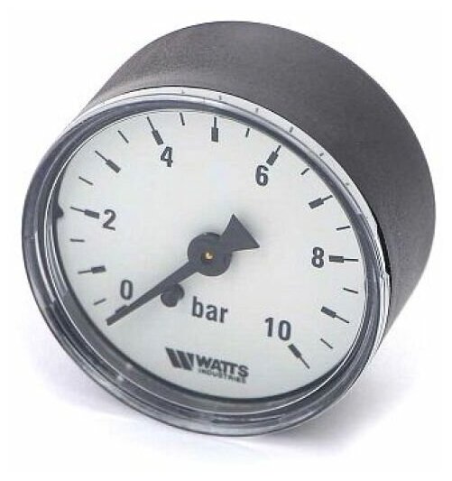 Манометр аксиальный Watts F+R100 1/4" 10 бар 50 мм (10008093)