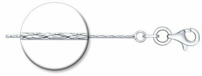 Цепь серебро, 925 проба, родирование