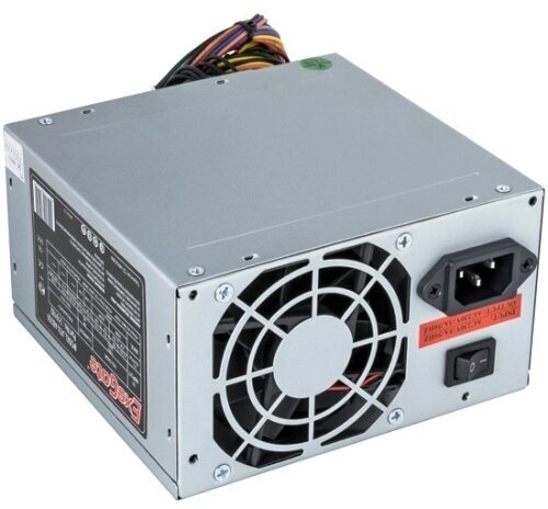 Блок питания ATX 400Вт ExeGate AB400 вентилятор 8см 24pin, CPU 4pin, 3 SATA, 2 Molex - серебристый