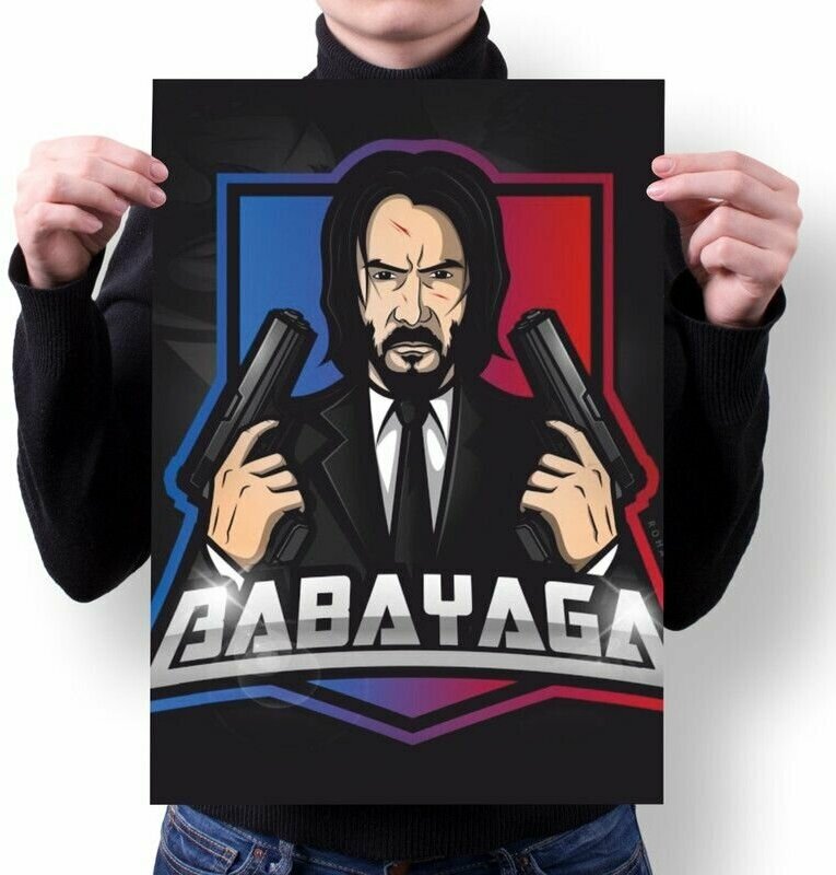 Плакат BUGRIKSHOP А4 принт "Джон Уик, John Wick" - JW0013