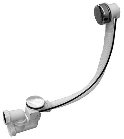 Сифон для ванны Rav Slezak MD0471 металл/пластик 600 мм.