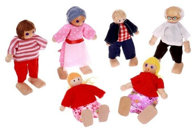 Игрушка Кукольные человечки , набор 6 шт.