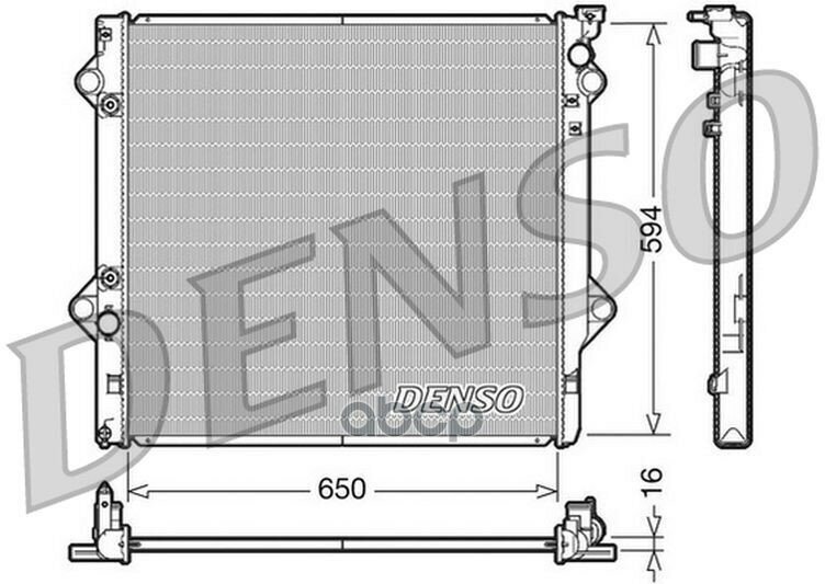 Радиатор системы охлаждения TOYOTA: 4 RUNNER (_N18_) 4.0i/4.0VVTi/4WD 02-09, FJ CRUISER (GSJ1_) 4.0i 4WD 06-, LAND CRUISER (G.