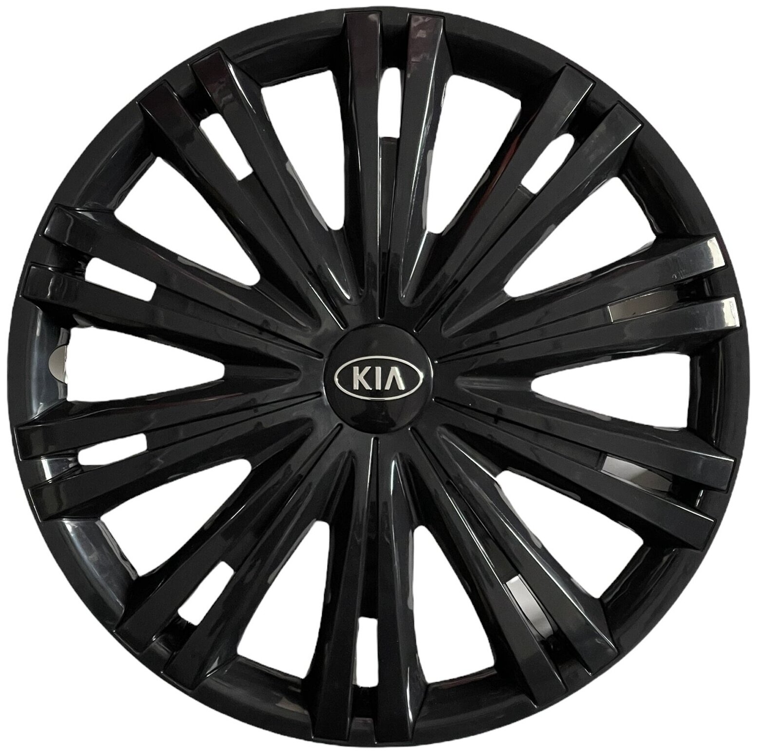Автомобильные колпаки на диски КИ гига черная R14", в комплекте 4 колпака