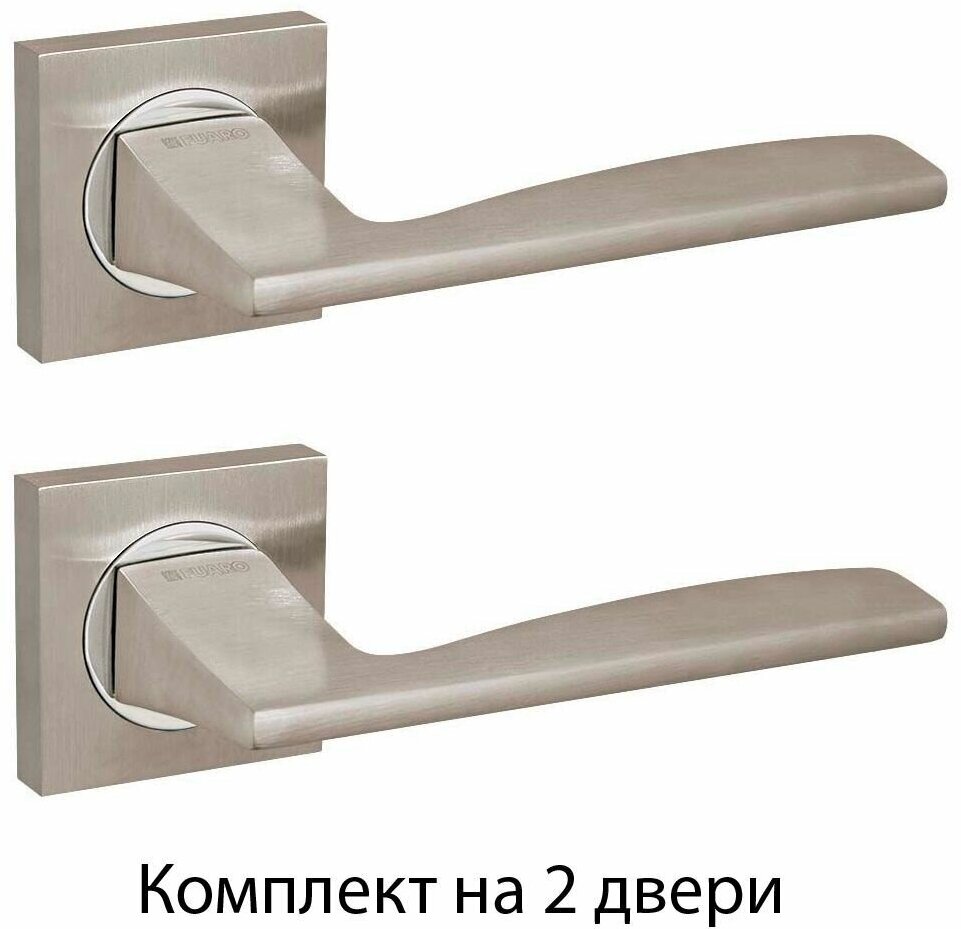 Ручка раздельная Fuaro ROCK KM SN/CP-3 (комплект на 2 двери)