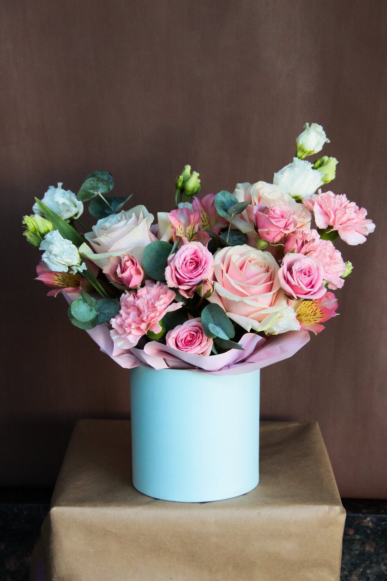 Букет свежих цветов "Candy Land" в коробке