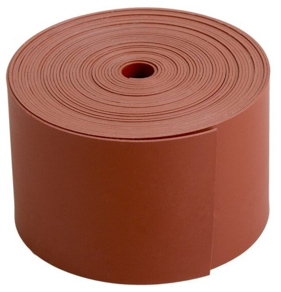 Термоусадочная лента с клеевым слоем Rexant 50 мм х 0,8 мм красная (ролик 5 м.)