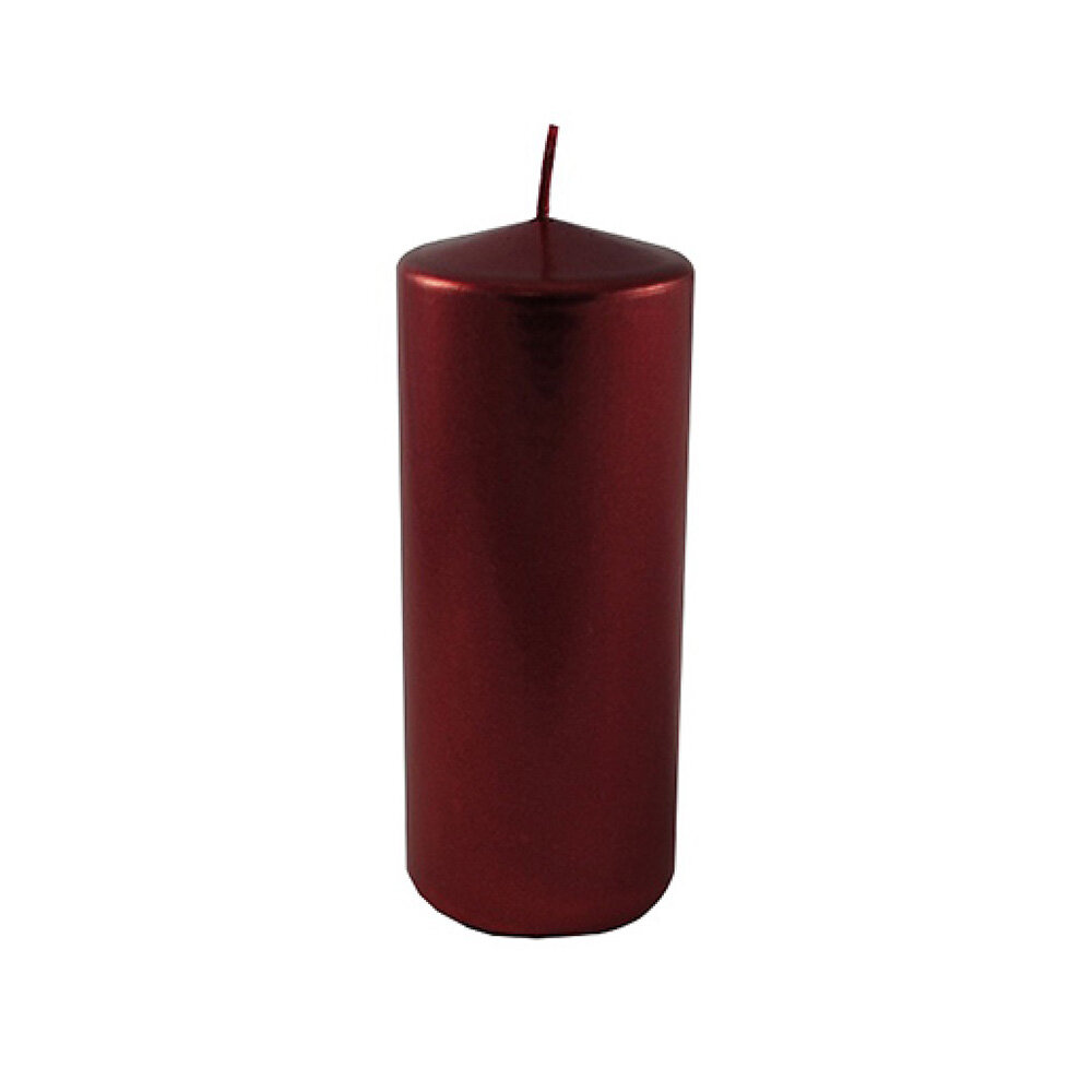 Свеча столбик "Stilerra" лак металлизированный CKST-04 красный глянец 300369