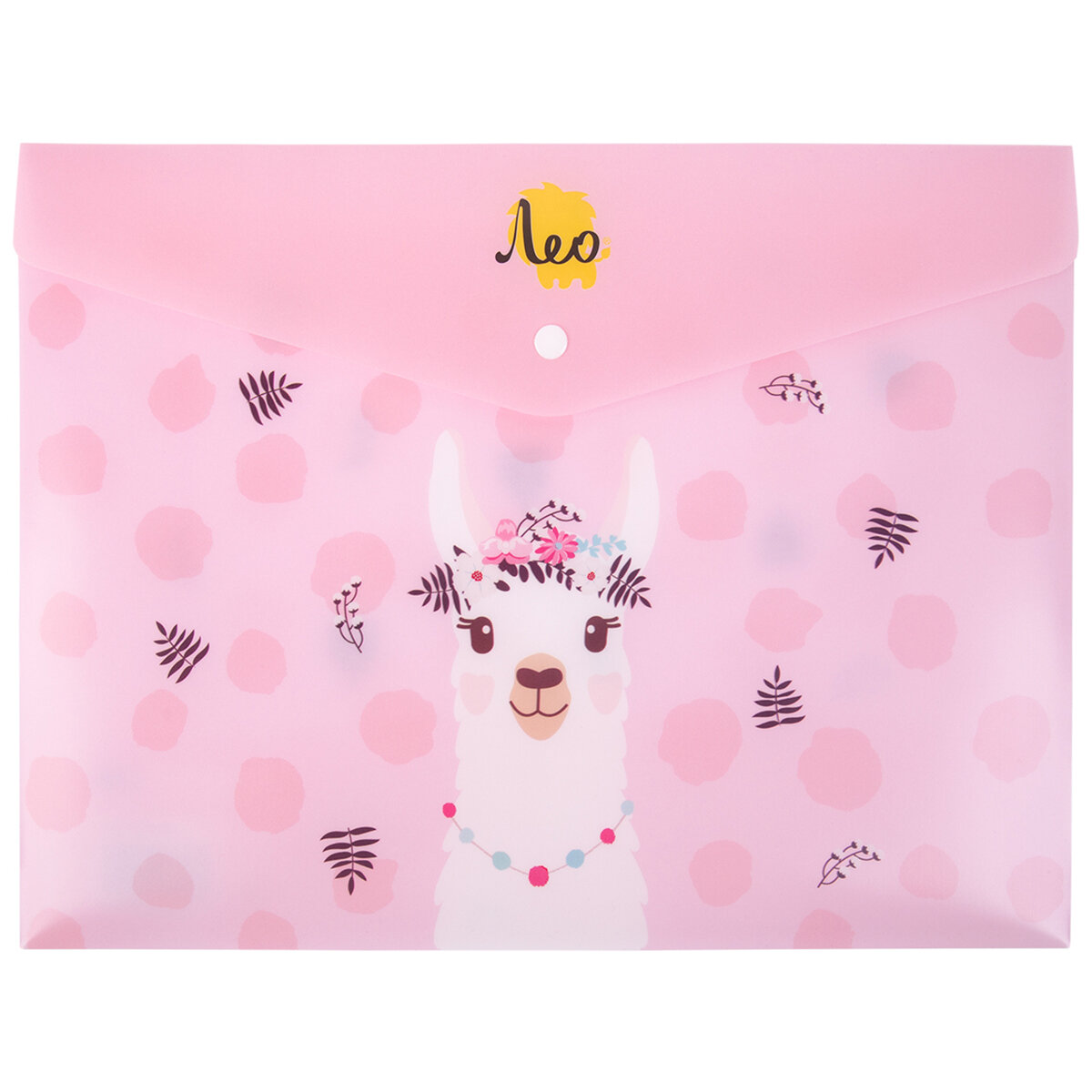 Лео Учись Папка-конверт для тетрадей с кнопкой A5+ LT-2101 180 мкм песочный оттенок