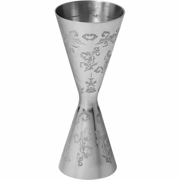 Джиггер барный 30/45мл "Мотиво" серебристый