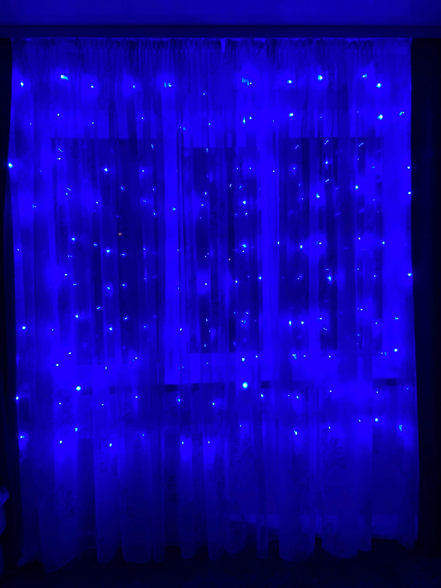 Гирлянда штора, светодиодные LED лампы 320л, 3 x 2 м, Синяя