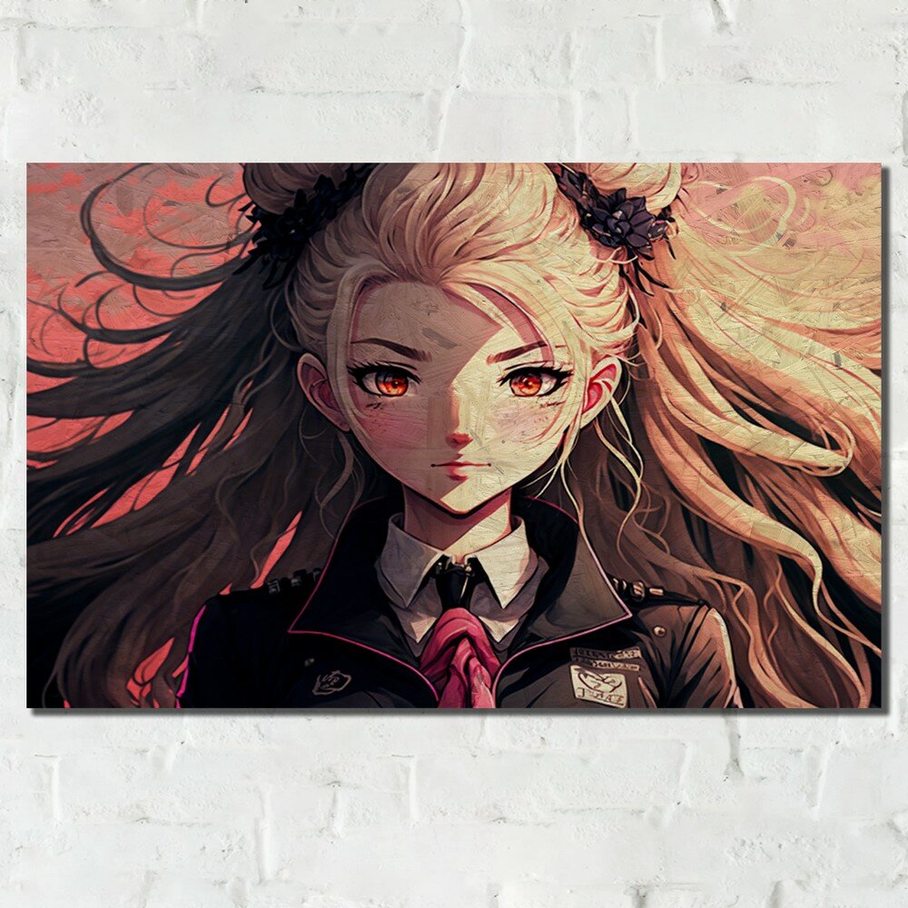 Картина интерьерная на рельефной доске ОСП аниме данганронпа - 7038