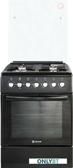 Плита De Luxe 606040.00гэ-003(кр) ЧР черный