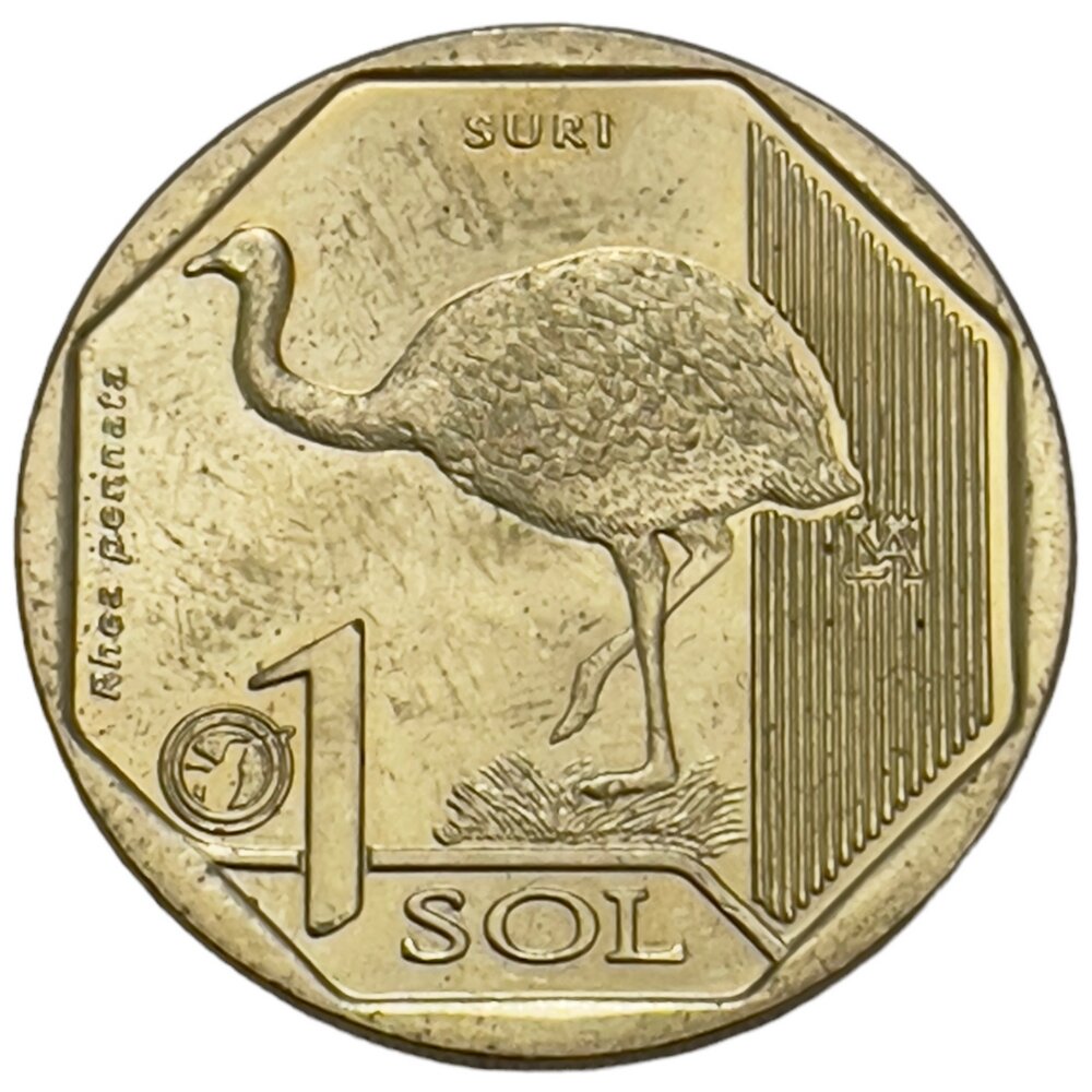 Перу 1 соль 2018 г. (Вымирающая фауна Перу - Дарвинов нанду)
