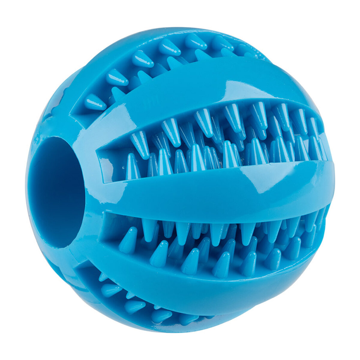 Игрушка-мяч Рыжий Кот, для собак, д=7 см, резина, с отверстием для корма