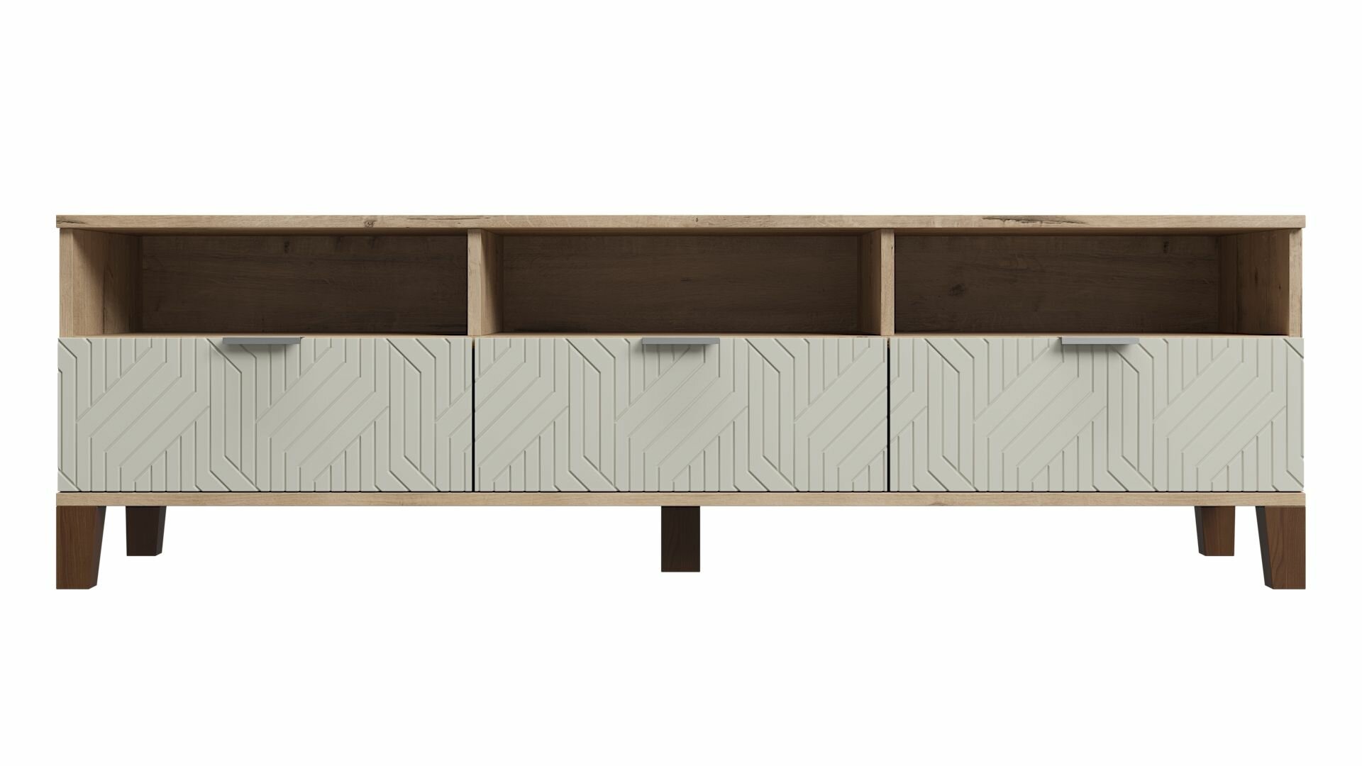 Тумба под телевизор напольная Йорк 16 с 3 ящиками 150 х 45 х 40 см