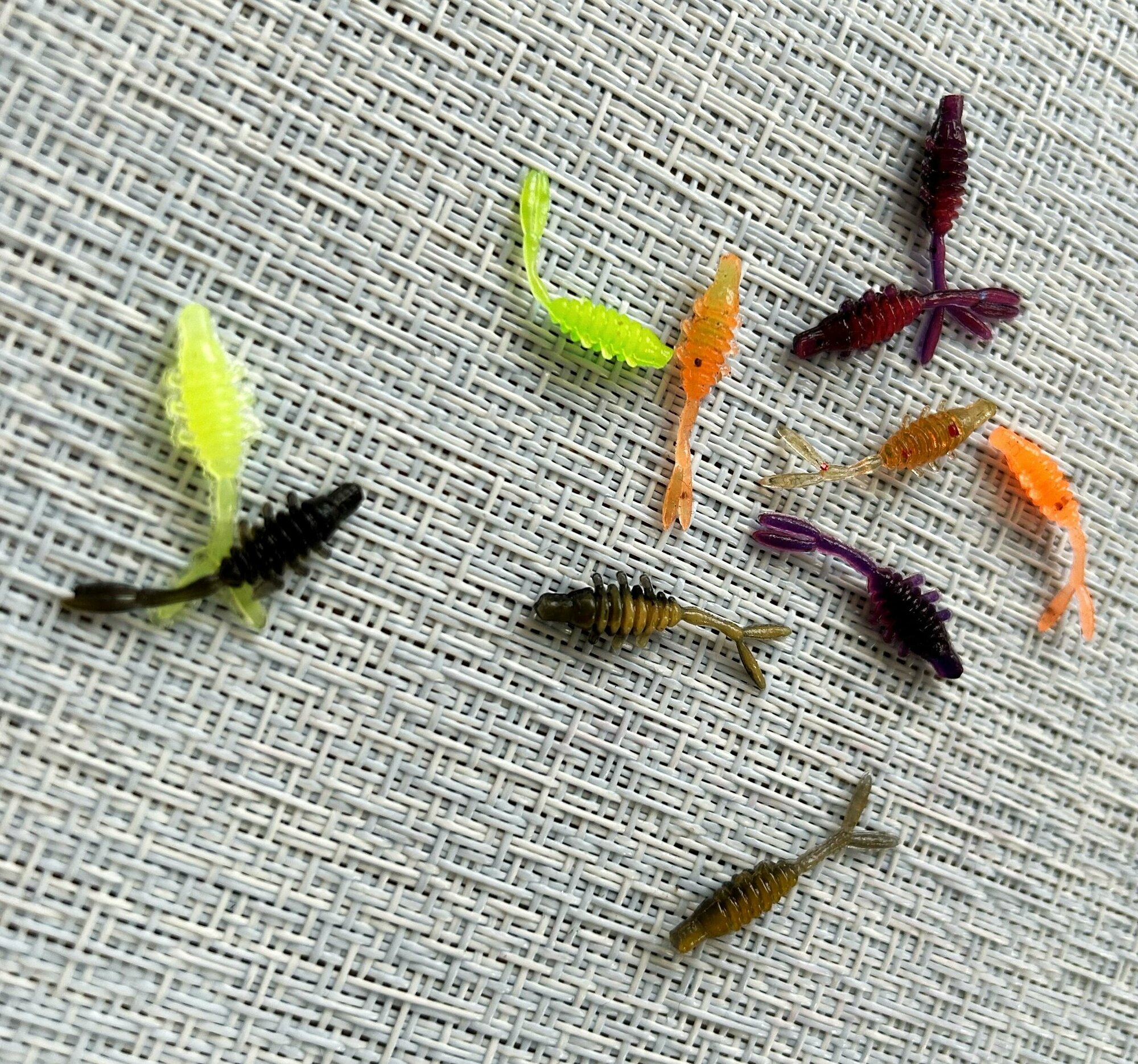 Мягкая Силиконовая приманка для мормышинга Букашка 25 мм (20шт) цвет: Микс